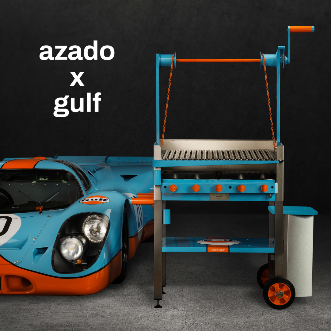 "Der Gulf-Grill: Motorsport-Ikone für den Garten – Limited Edition"